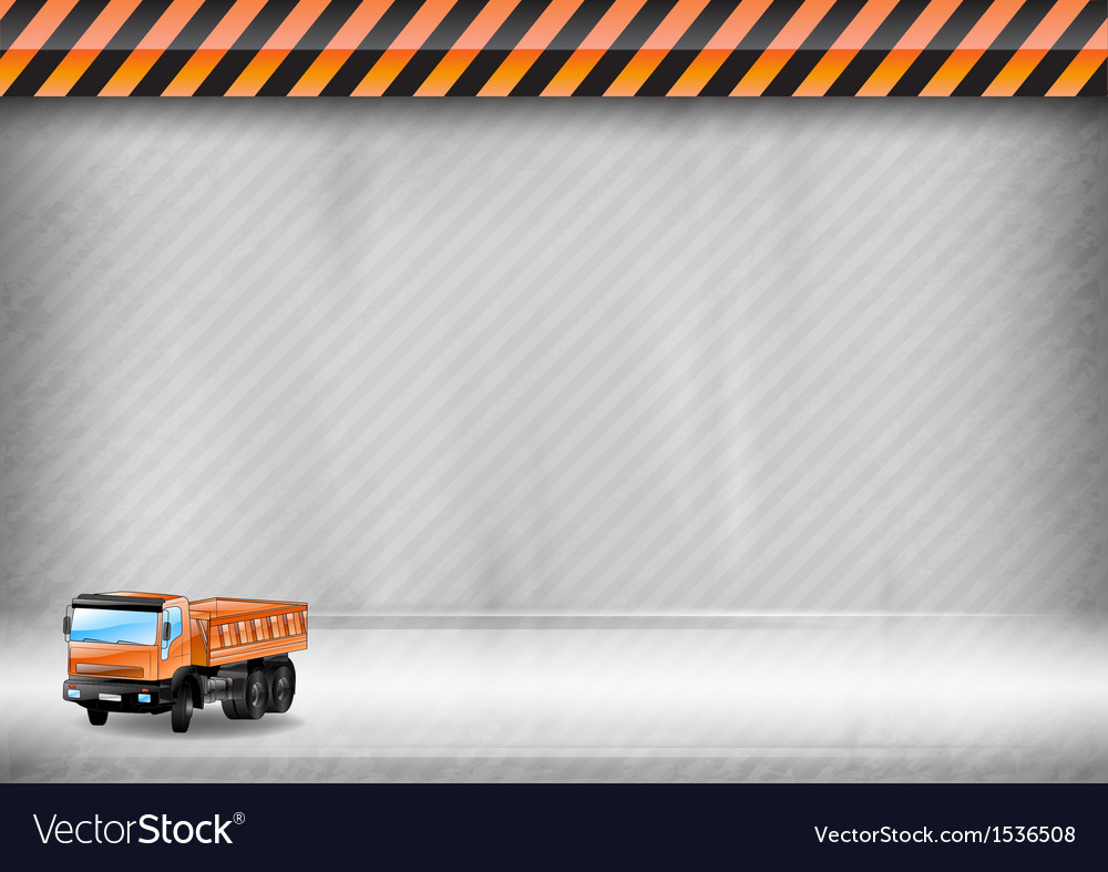 Construction background car Royalty Free Vector Image