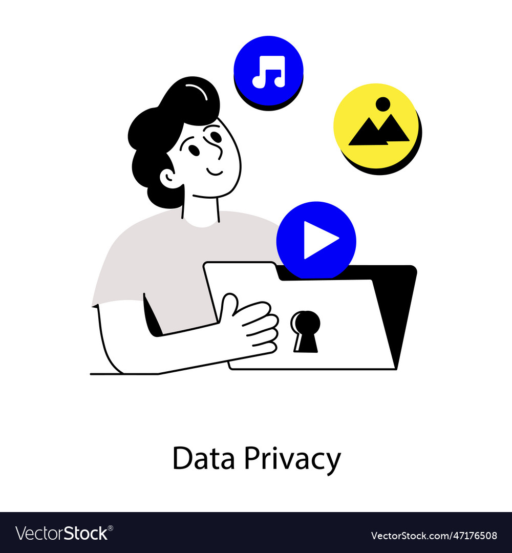 Data privacy Royalty Free Vector Image - VectorStock