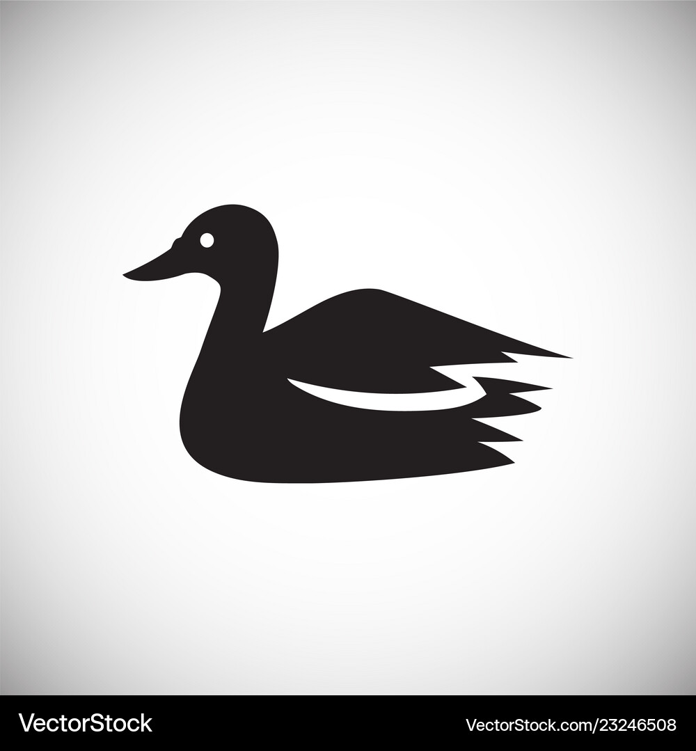 Duck hunt icon on white background for graphic Vector Image