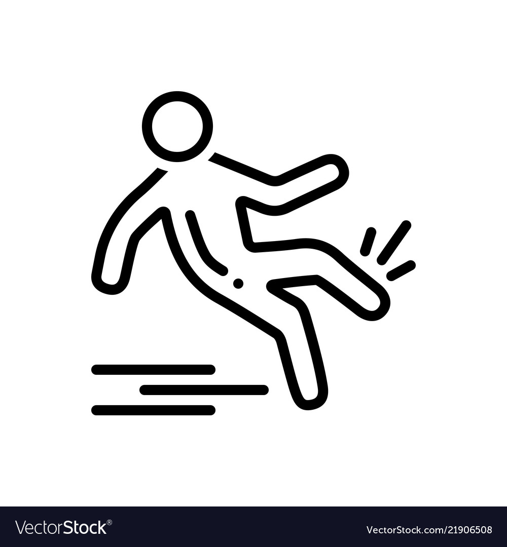 Slippery Royalty Free Vector Image - VectorStock