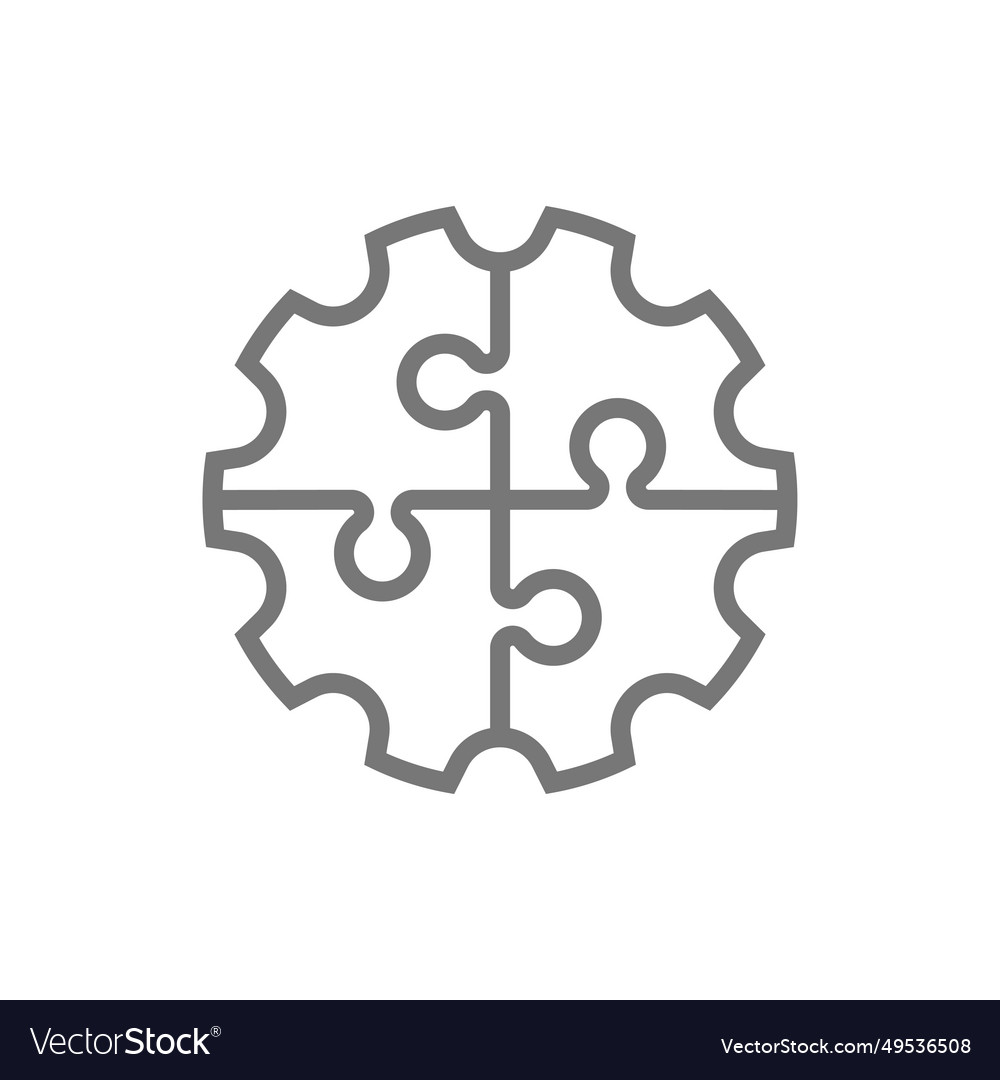 Solution and problem solving line icons Royalty Free Vector