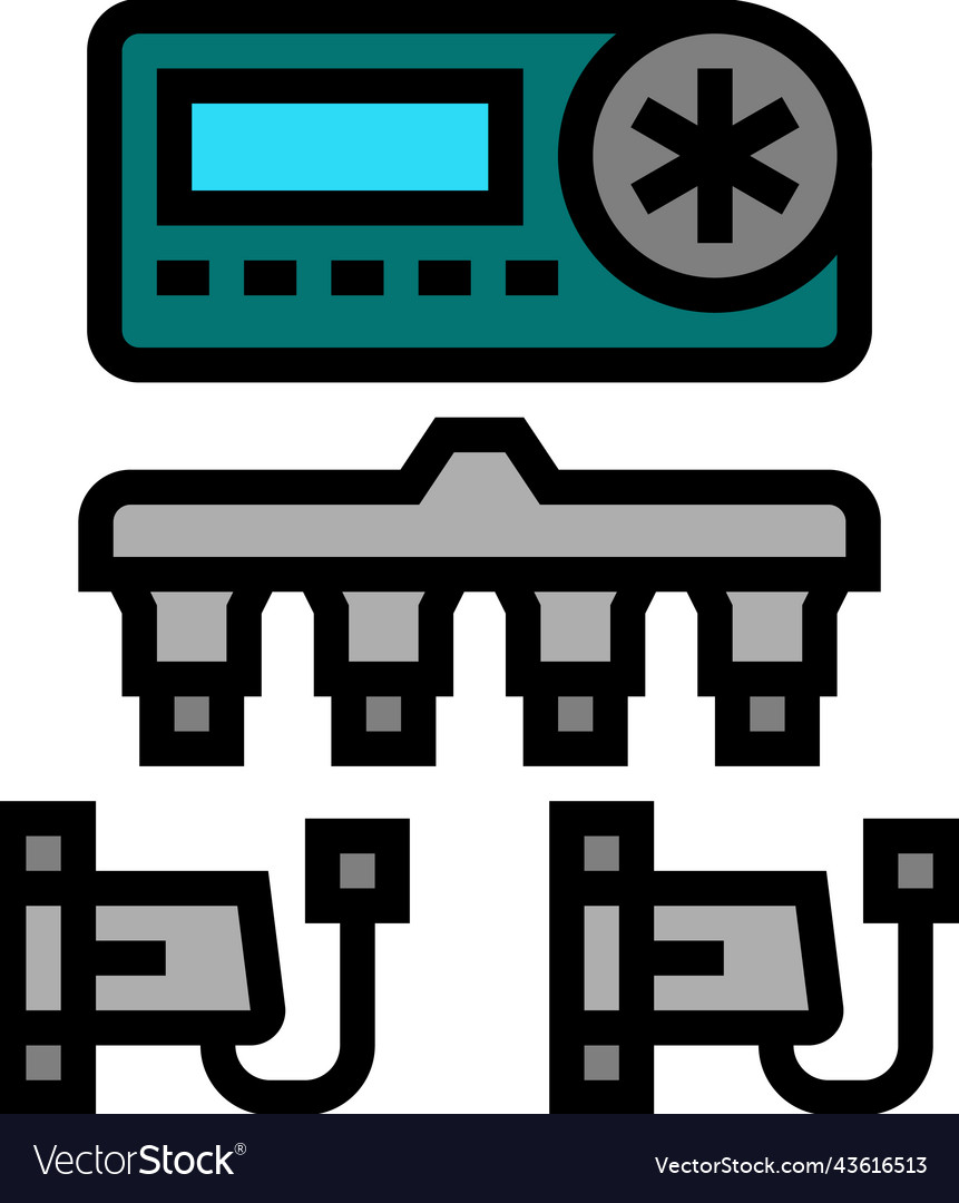 Automatic watering system color icon Royalty Free Vector Automatic watering system color icon Royalty Free Vector