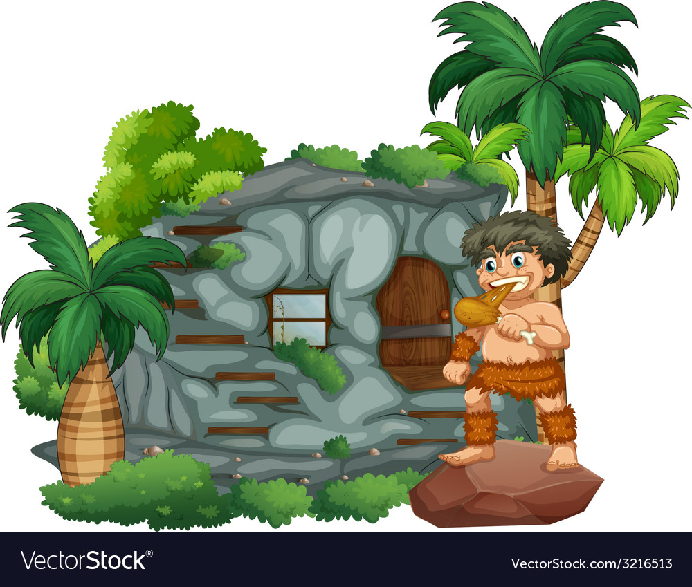 Caveman Royalty Free Vector Image - VectorStock