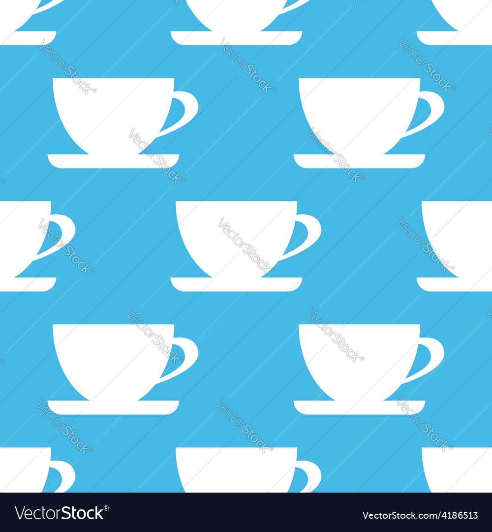 Cup seamless pattern Royalty Free Vector Image