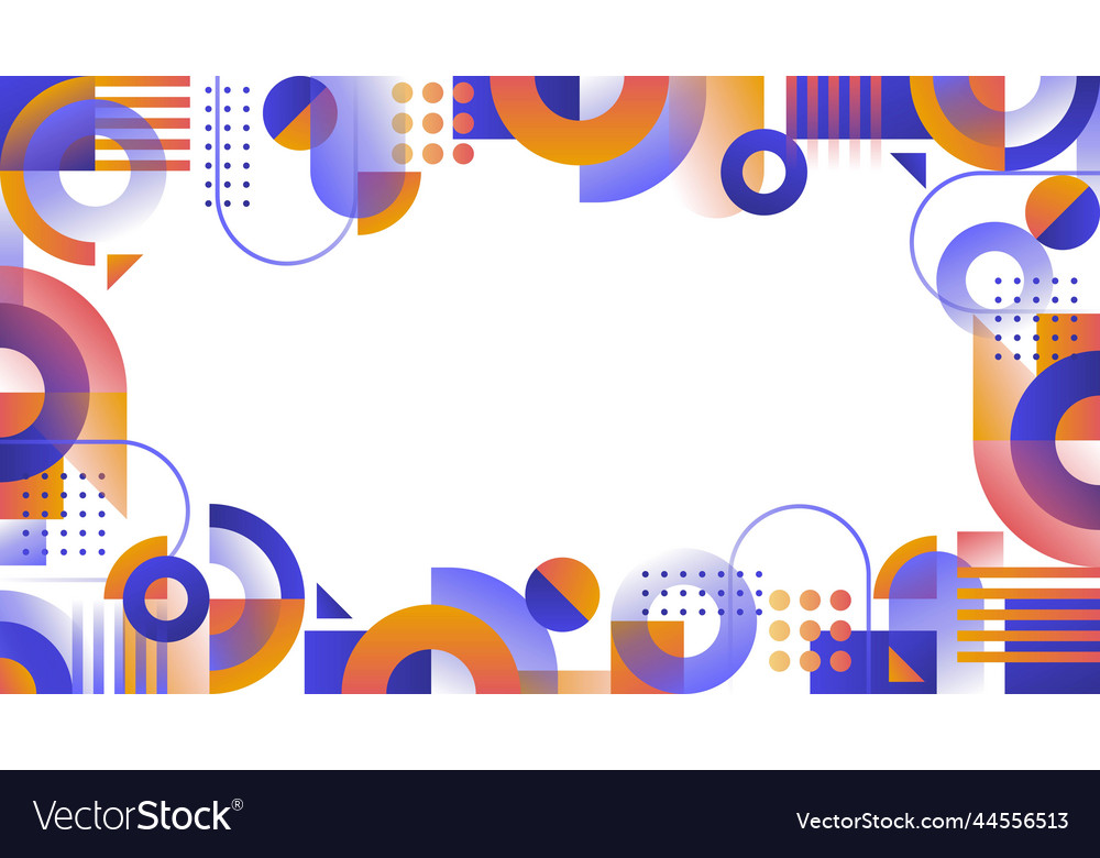 Gradient geometric background design Royalty Free Vector