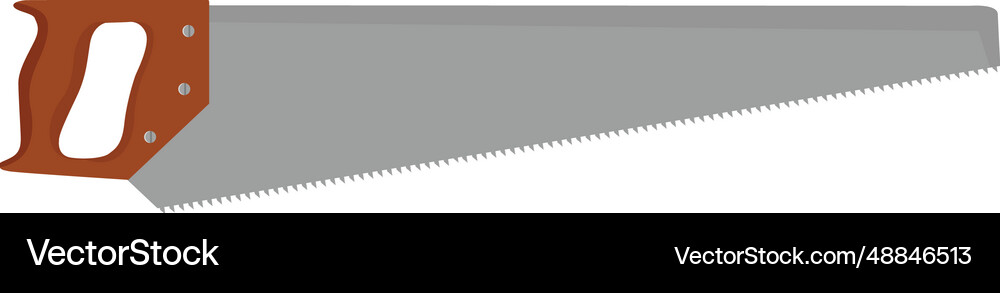 Image of crosscut saw Royalty Free Vector Image