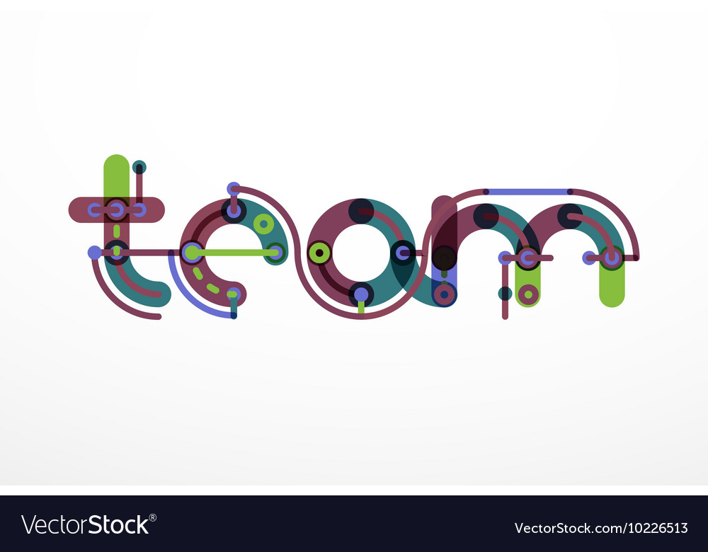 Linear letter concept Royalty Free Vector Image