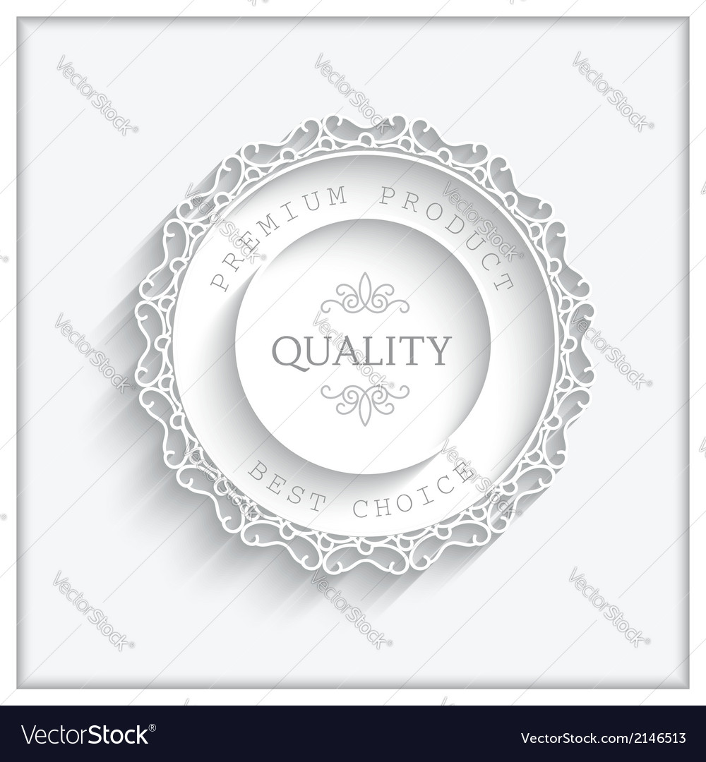Round paper frame Royalty Free Vector Image - VectorStock