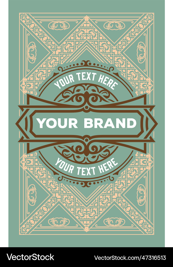 Western card with vintage style Royalty Free Vector Image
