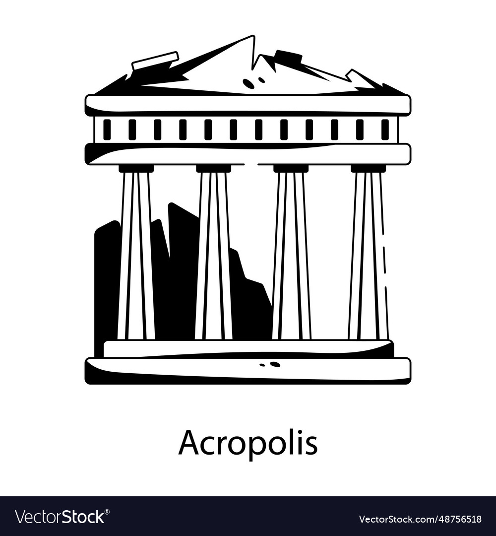 Acropolis Royalty Free Vector Image - VectorStock