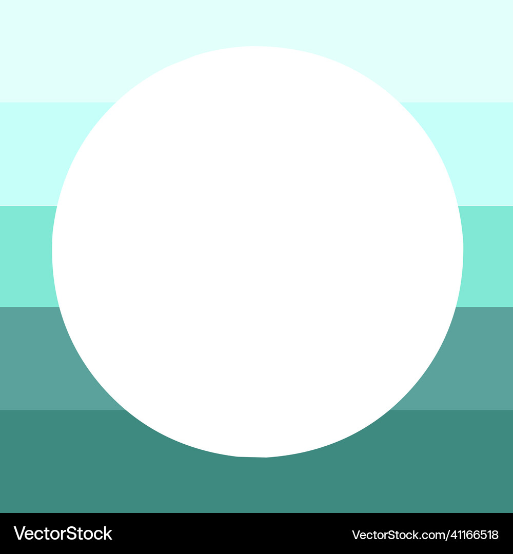 Frame - circle on the rainbow background cartoon Vector Image