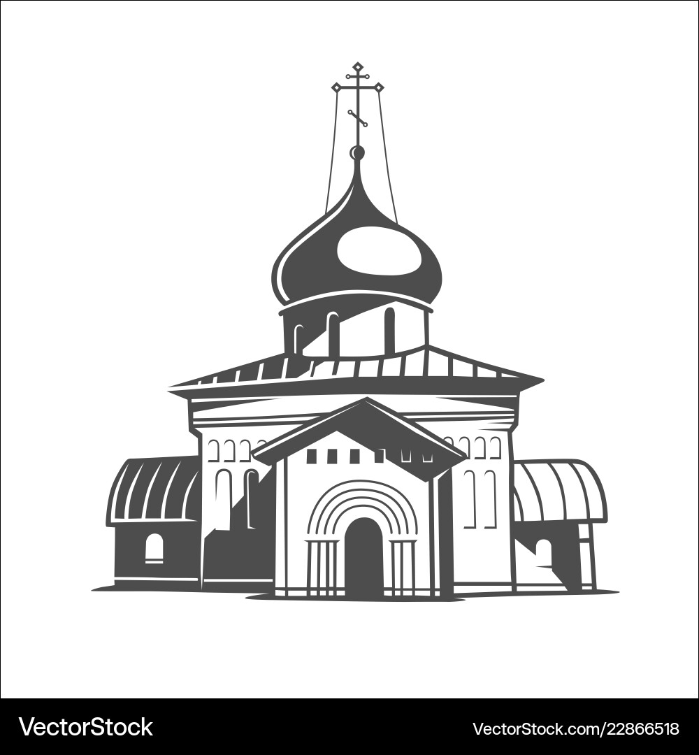 Russia orthodox church Royalty Free Vector Image