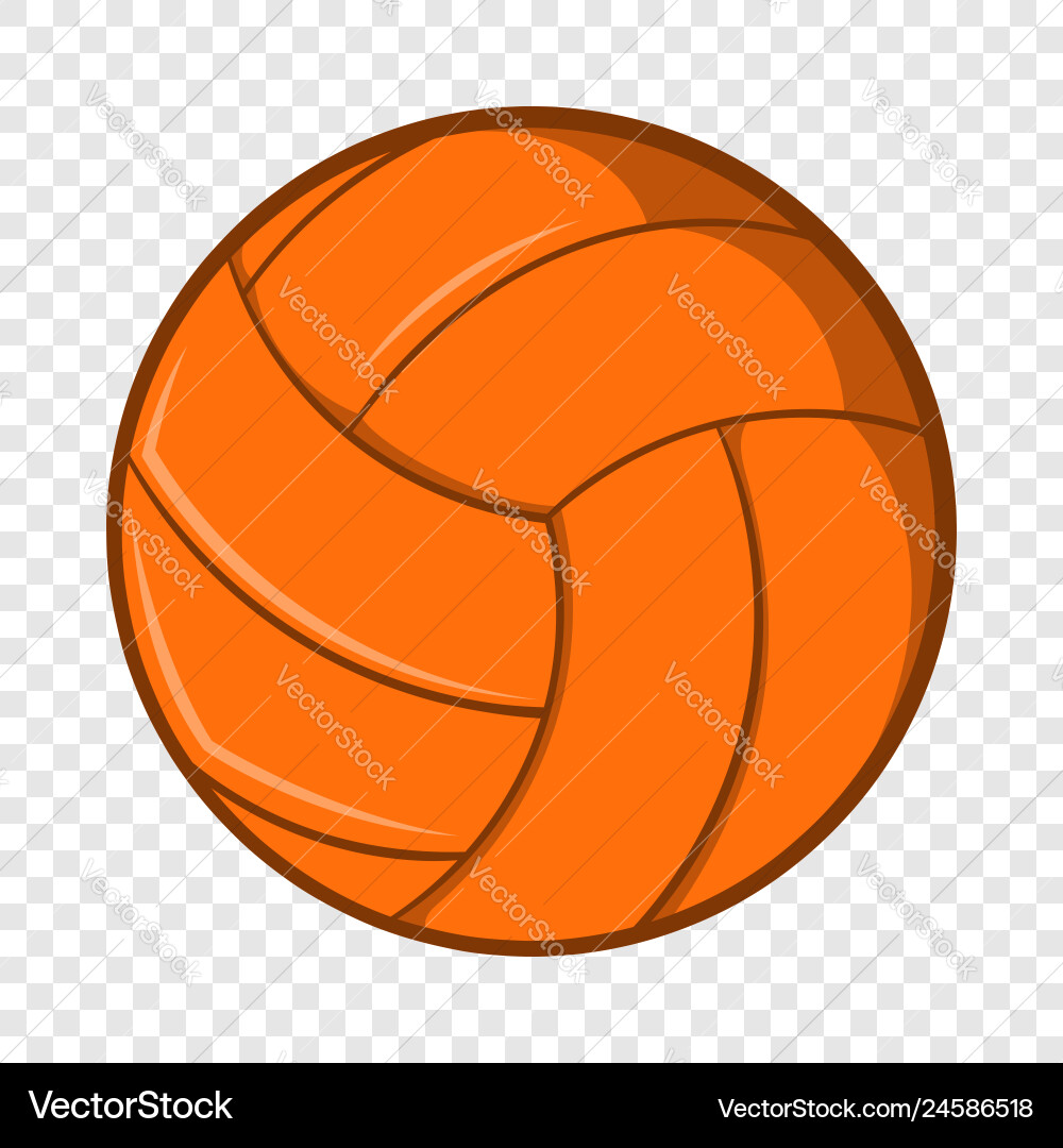 Volleyball icon cartoon style Royalty Free Vector Image