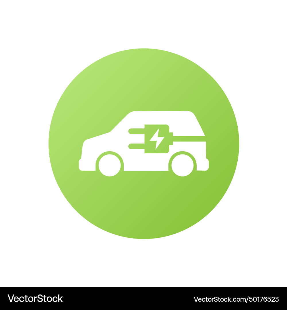 Electric car charger icon Royalty Free Vector Image