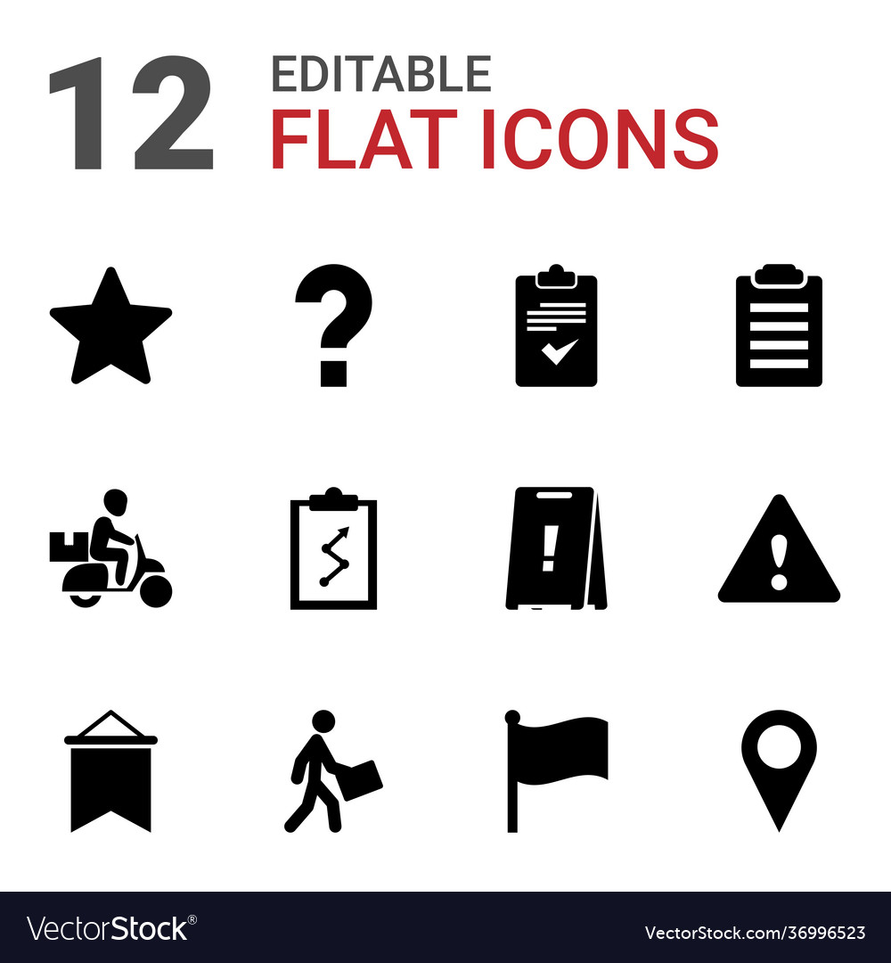 Mark icons Royalty Free Vector Image - VectorStock