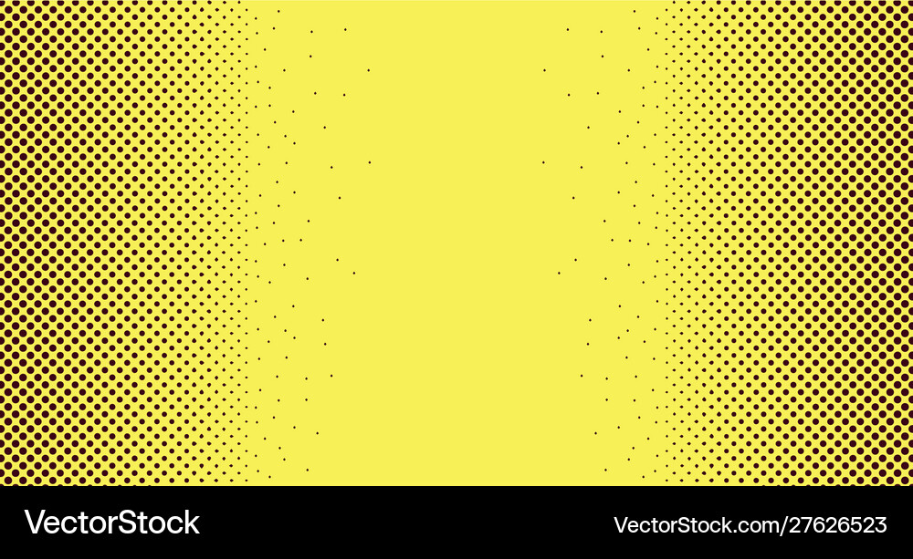 Yellow color sunburst pop art background Vector Image