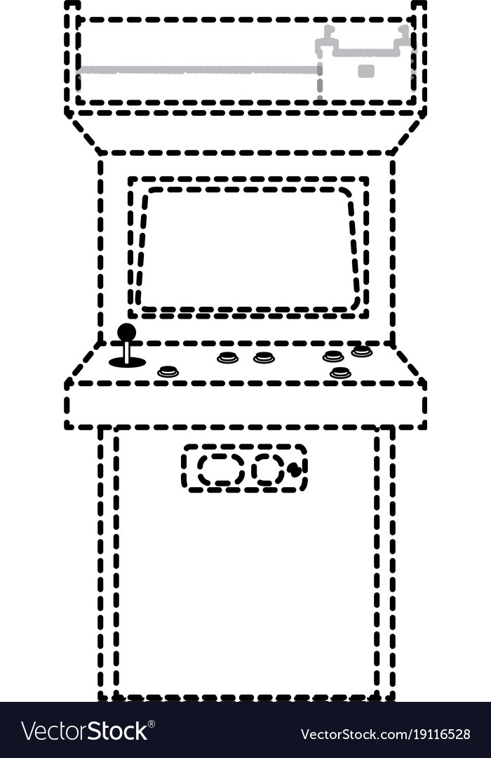 Arcade machine design Royalty Free Vector Image Arcade machine design Royalty Free Vector Image