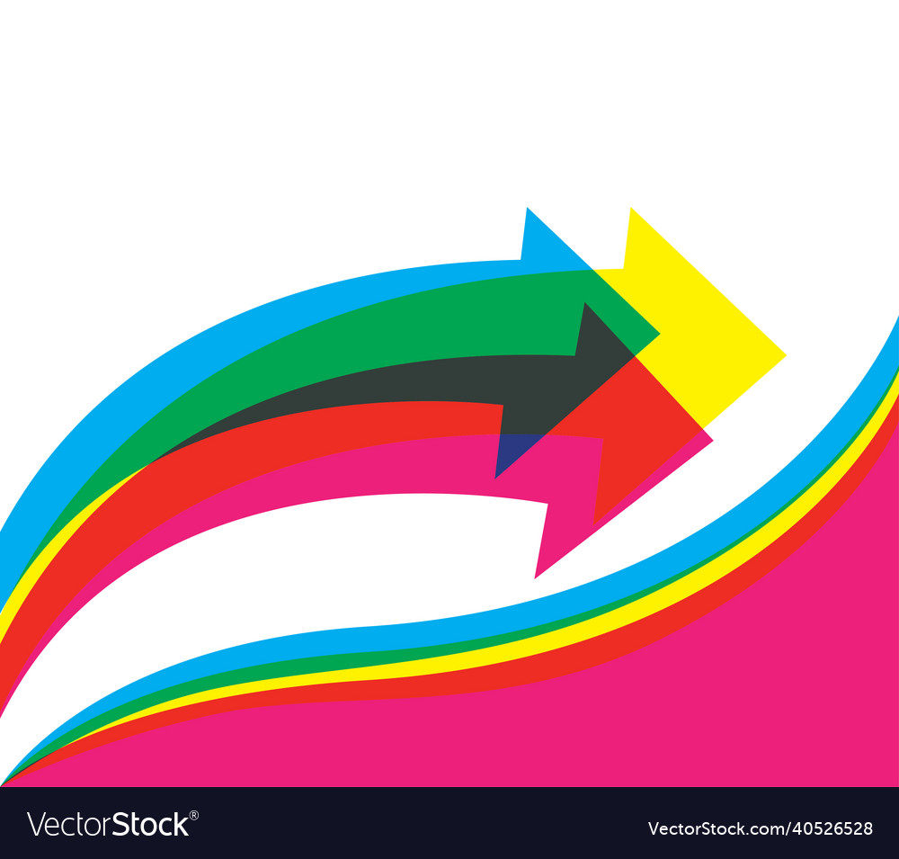 Colored template design Royalty Free Vector Image