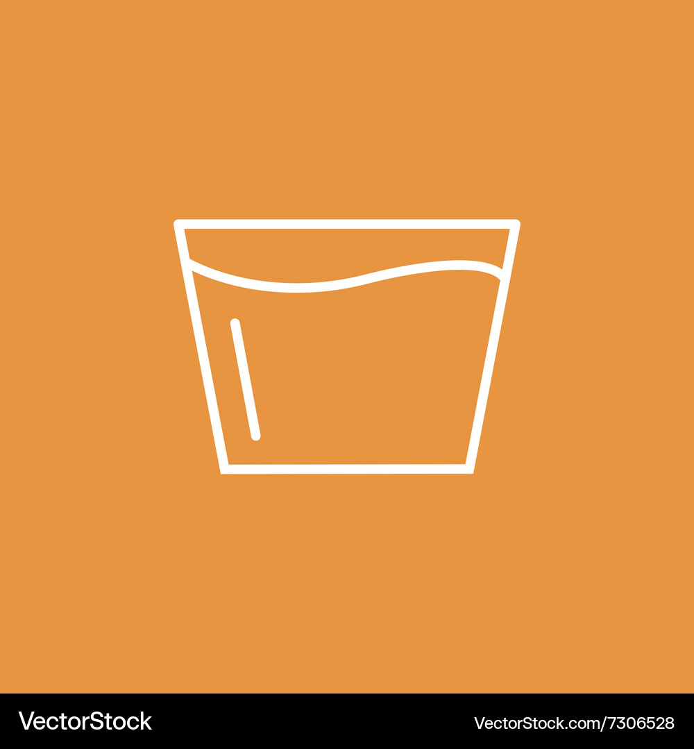 Glass of water icon Royalty Free Vector Image - VectorStock