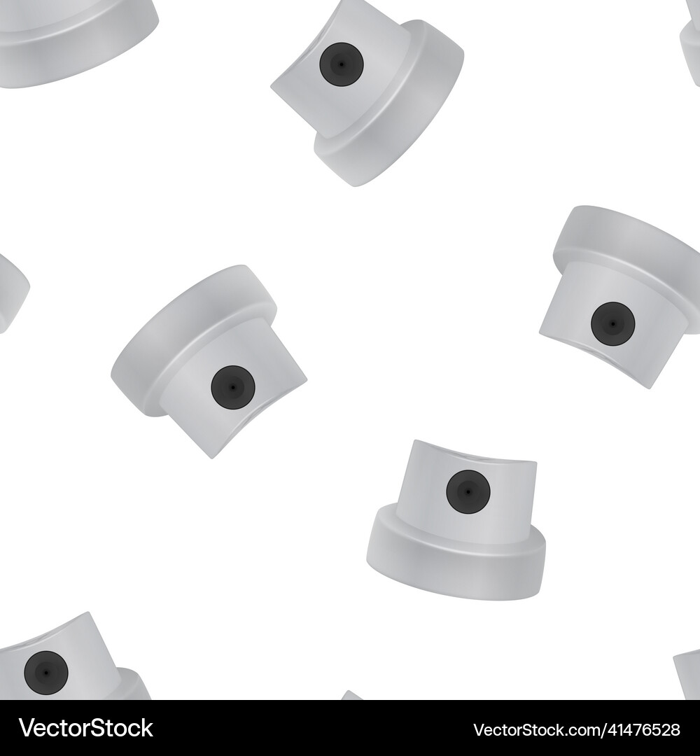 Gray nozzles for aerosol can seamless pattern Vector Image
