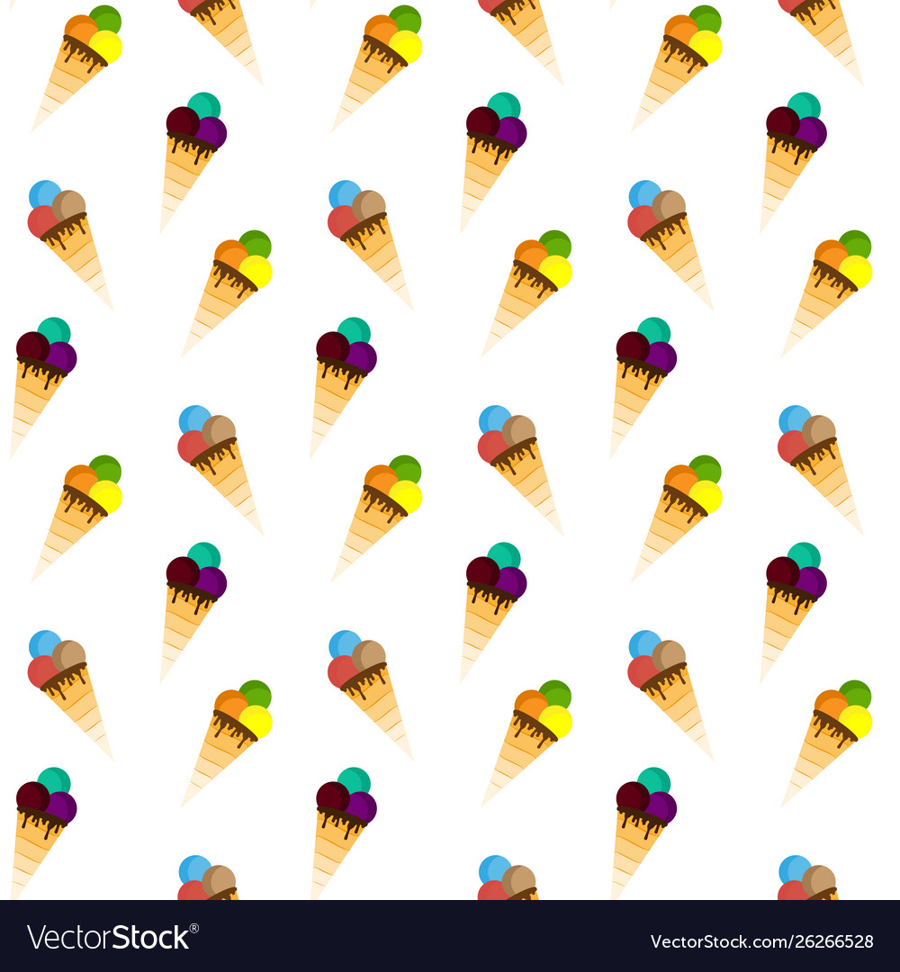 Ice cream pattern seamless pattern Royalty Free Vector Image