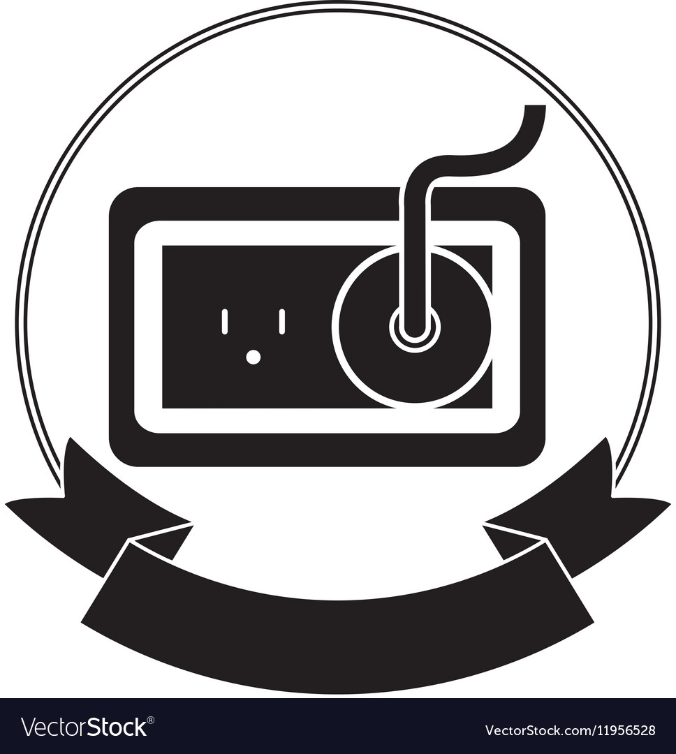 Isolated plug design Royalty Free Vector Image