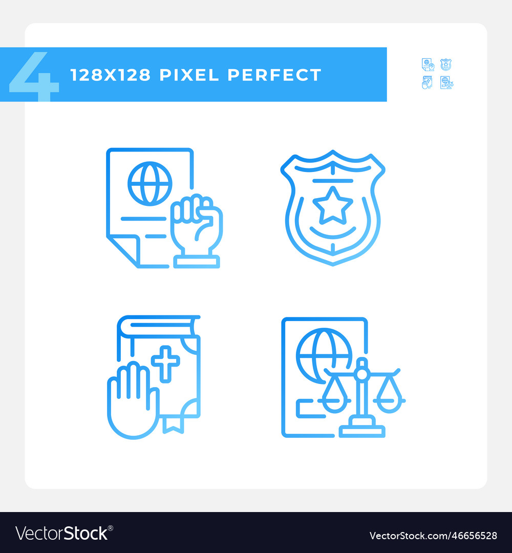 Low protecting human rights pixel perfect Vector Image Low protecting human rights pixel perfect Vector Image