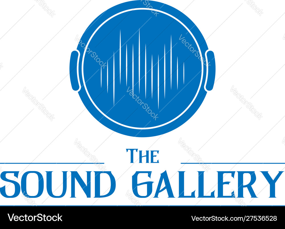 Music wave logo design Royalty Free Vector Image