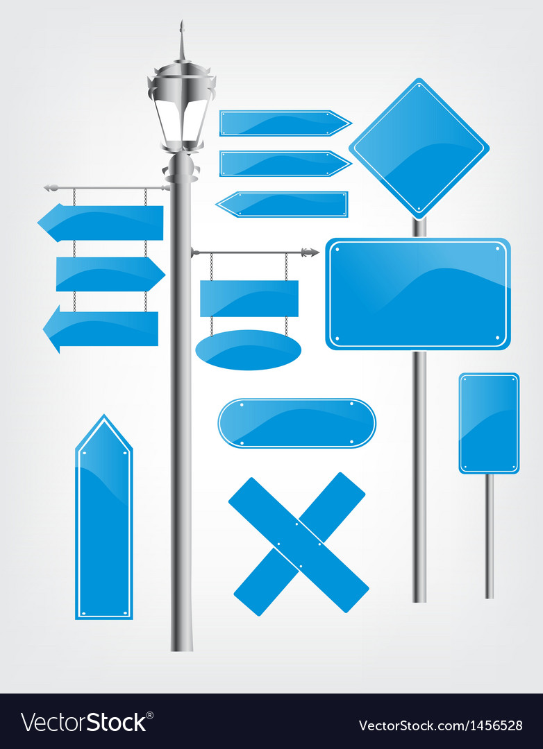 Road signs Royalty Free Vector Image - VectorStock