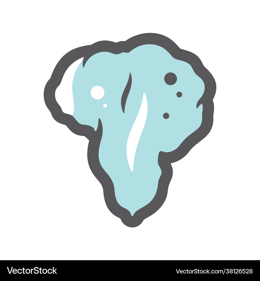 Smoke gas cloud icon cartoon Royalty Free Vector Image