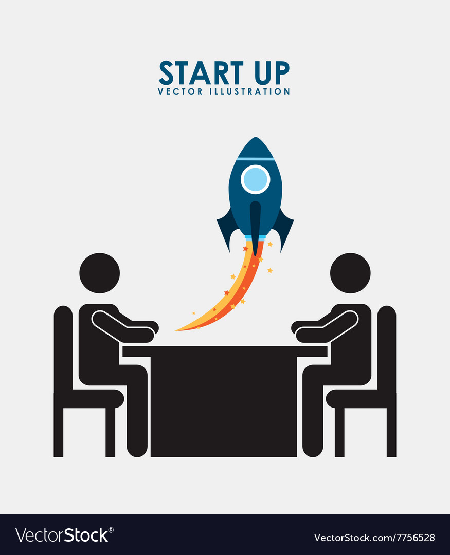 Start up design Royalty Free Vector Image - VectorStock