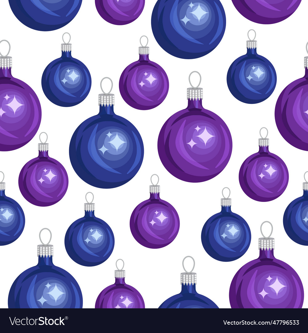 Christmas pattern balls Royalty Free Vector Image
