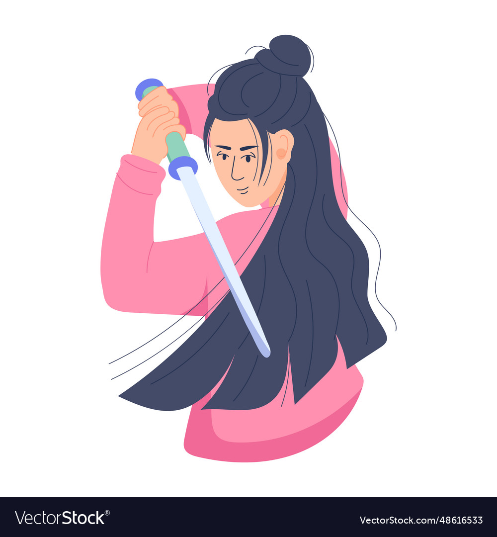 Female warrior Royalty Free Vector Image - VectorStock