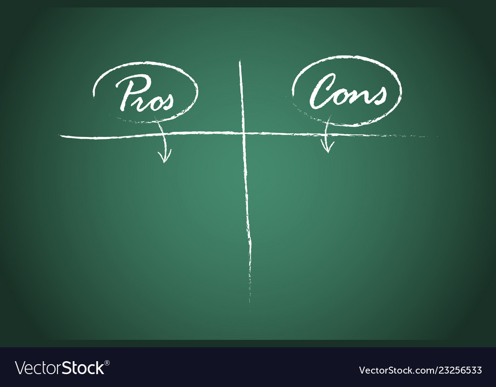 Pros and cons comparison template Royalty Free Vector Image Pros and cons comparison template Royalty Free Vector Image