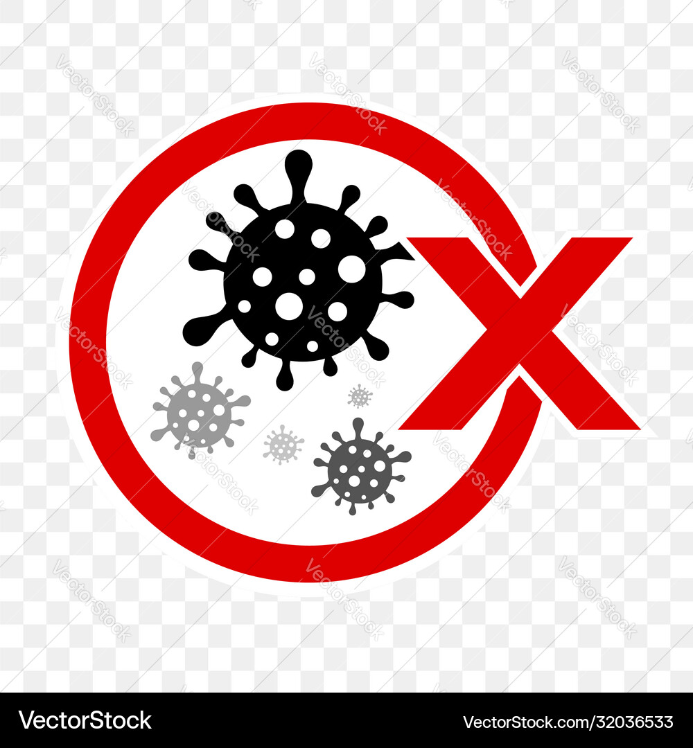 Simple cutting sticker circle warning prohibited Vector Image