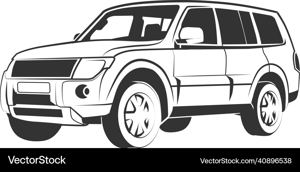 Big fast car logo effective vehicle icon Vector Image