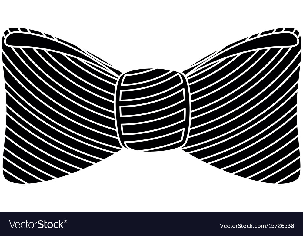 Bow tie fashion Royalty Free Vector Image - VectorStock
