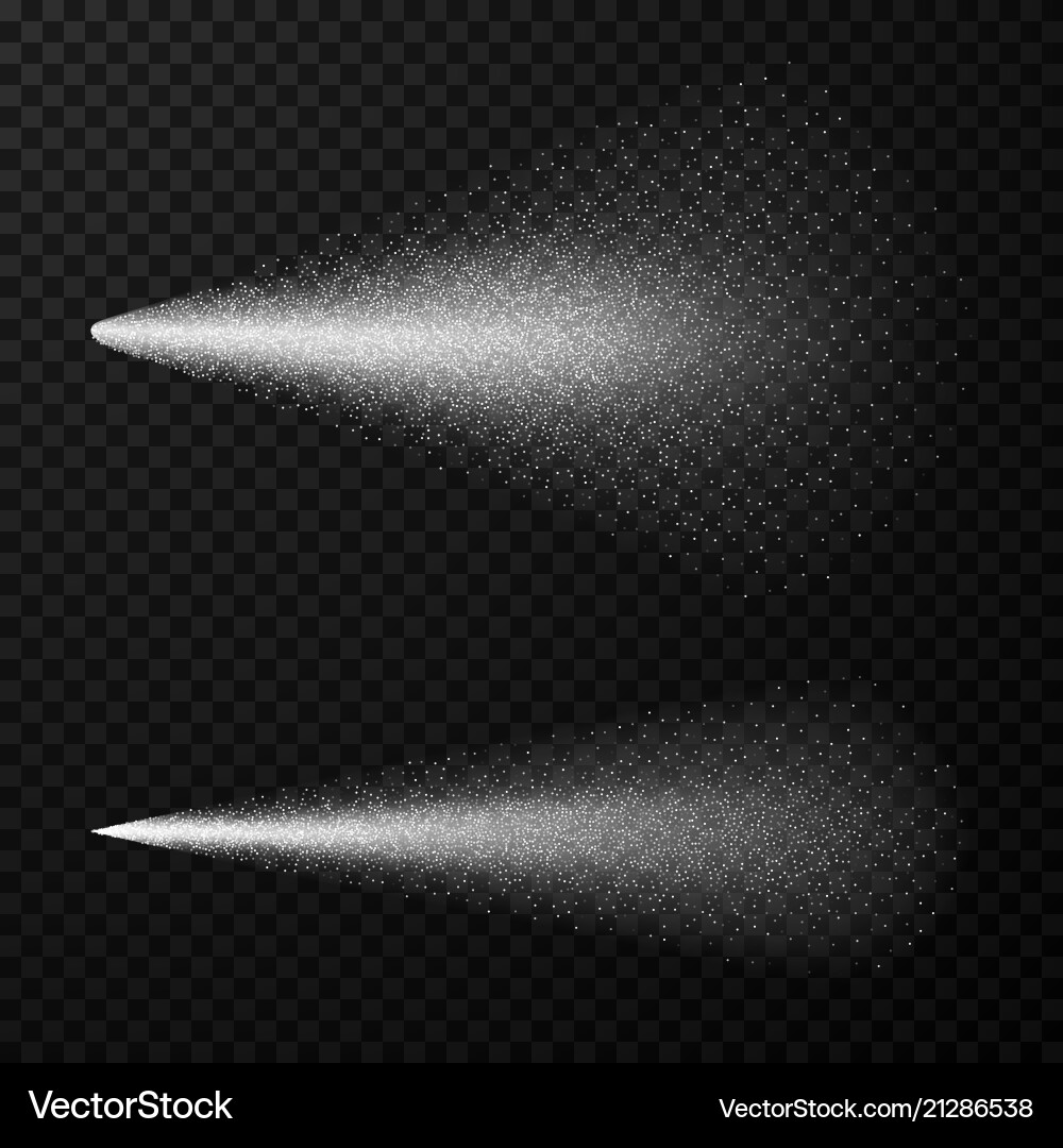 Water spray airy spray and hazy mist Royalty Free Vector