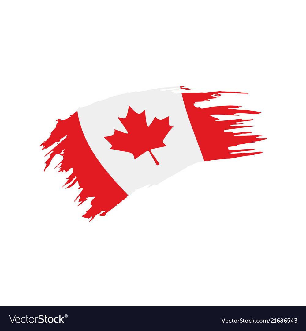 Canada flag Royalty Free Vector Image - VectorStock