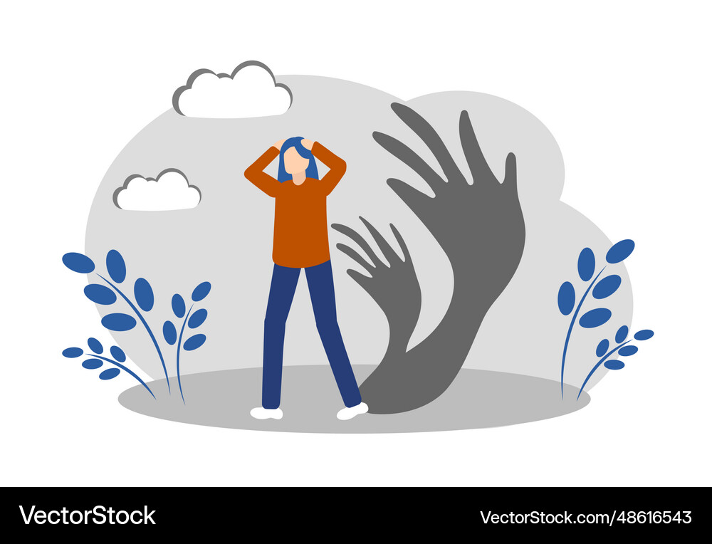 Human fears and phobias Royalty Free Vector Image