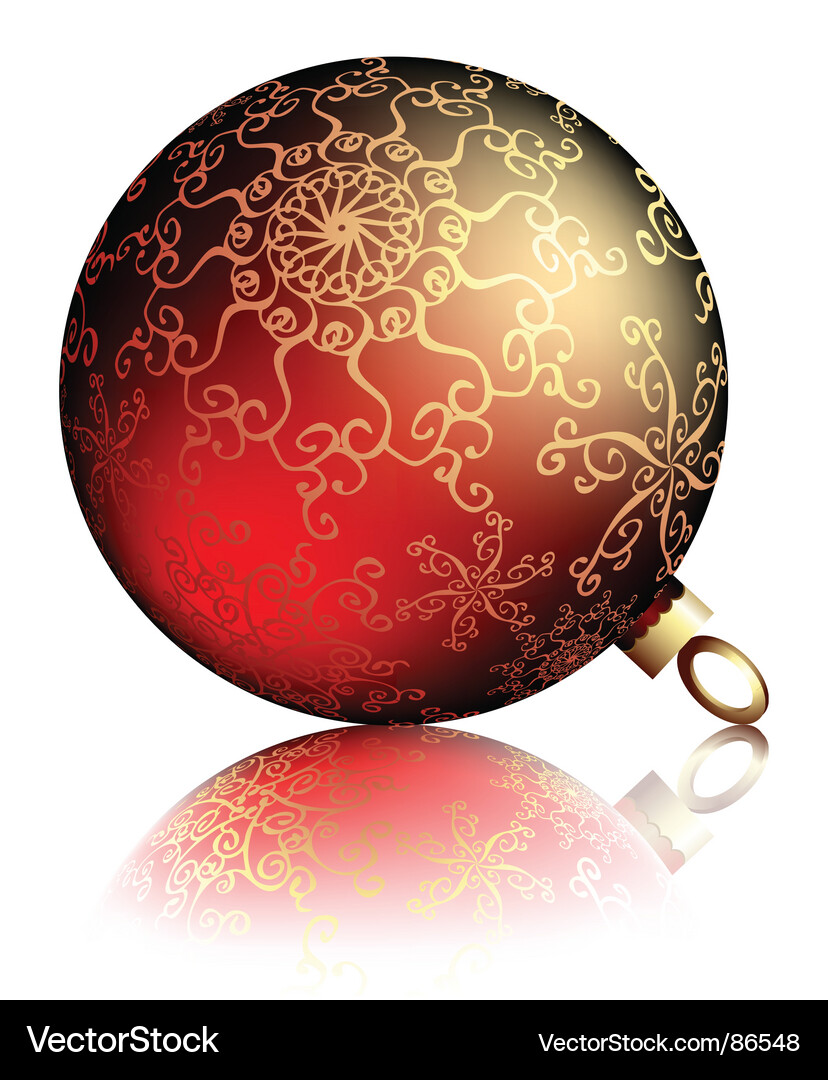 Christmas ball Royalty Free Vector Image - VectorStock