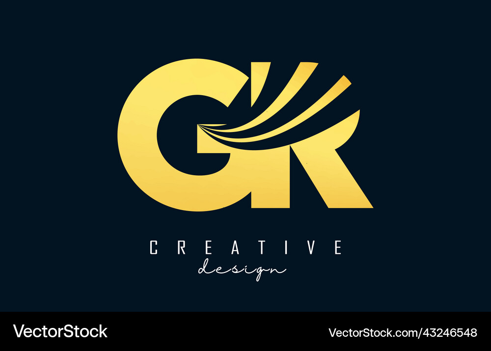 Creative blue letters gr g r logo with leading Vector Image