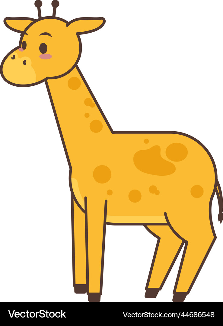 Cute giraffe icon Royalty Free Vector Image - VectorStock
