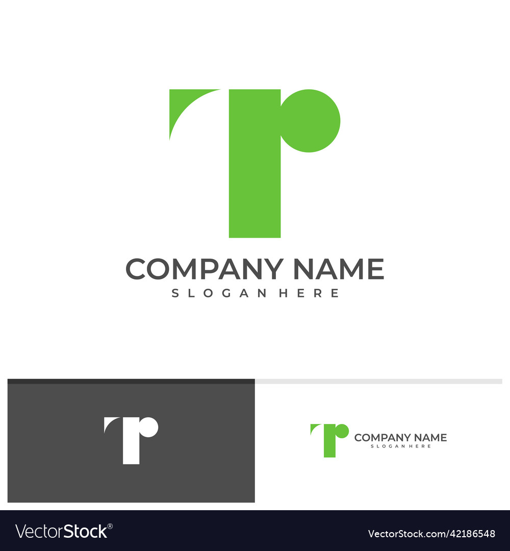Initial t logo design template creative Royalty Free Vector