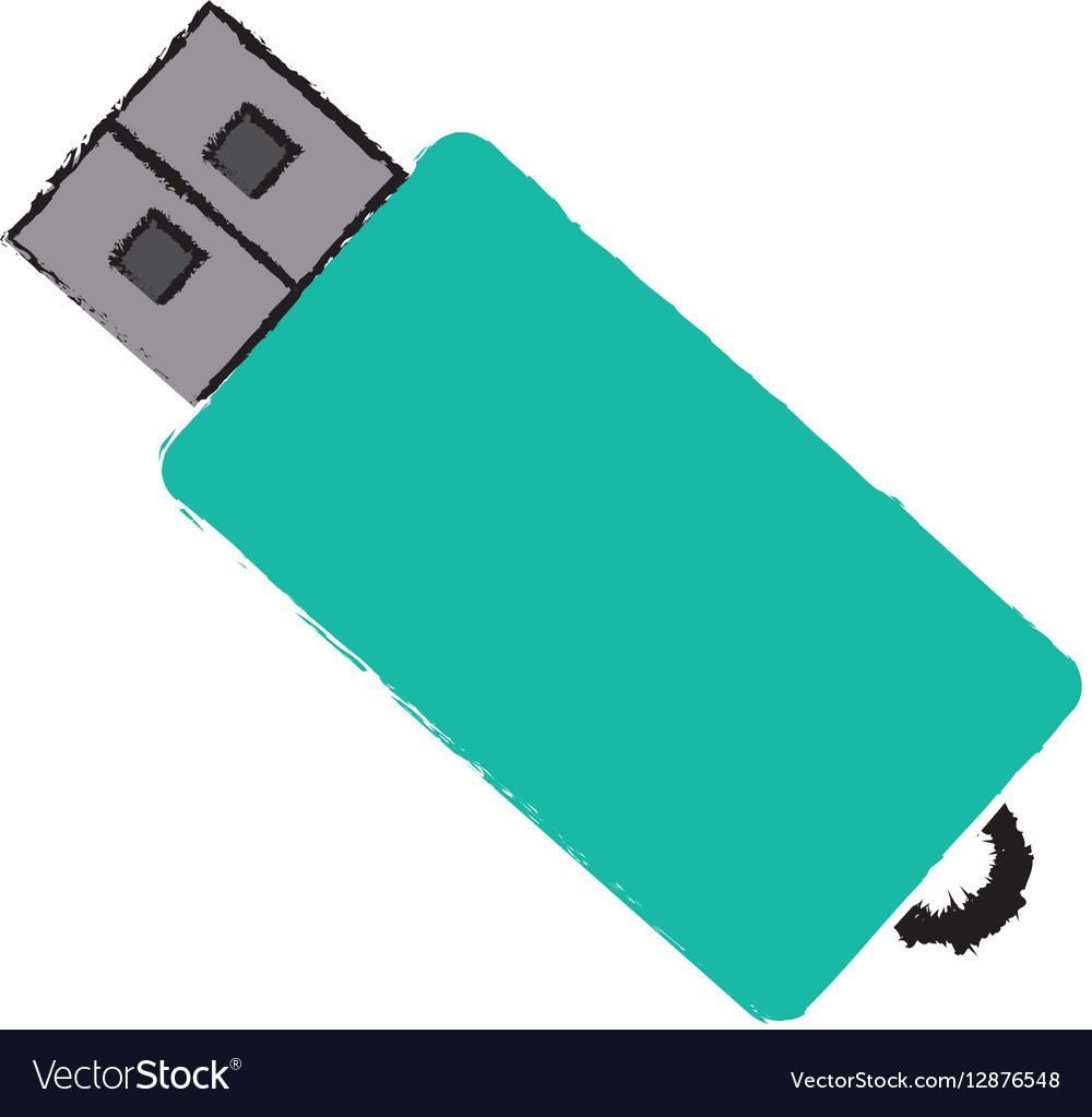Usb storage device Royalty Free Vector Image - VectorStock