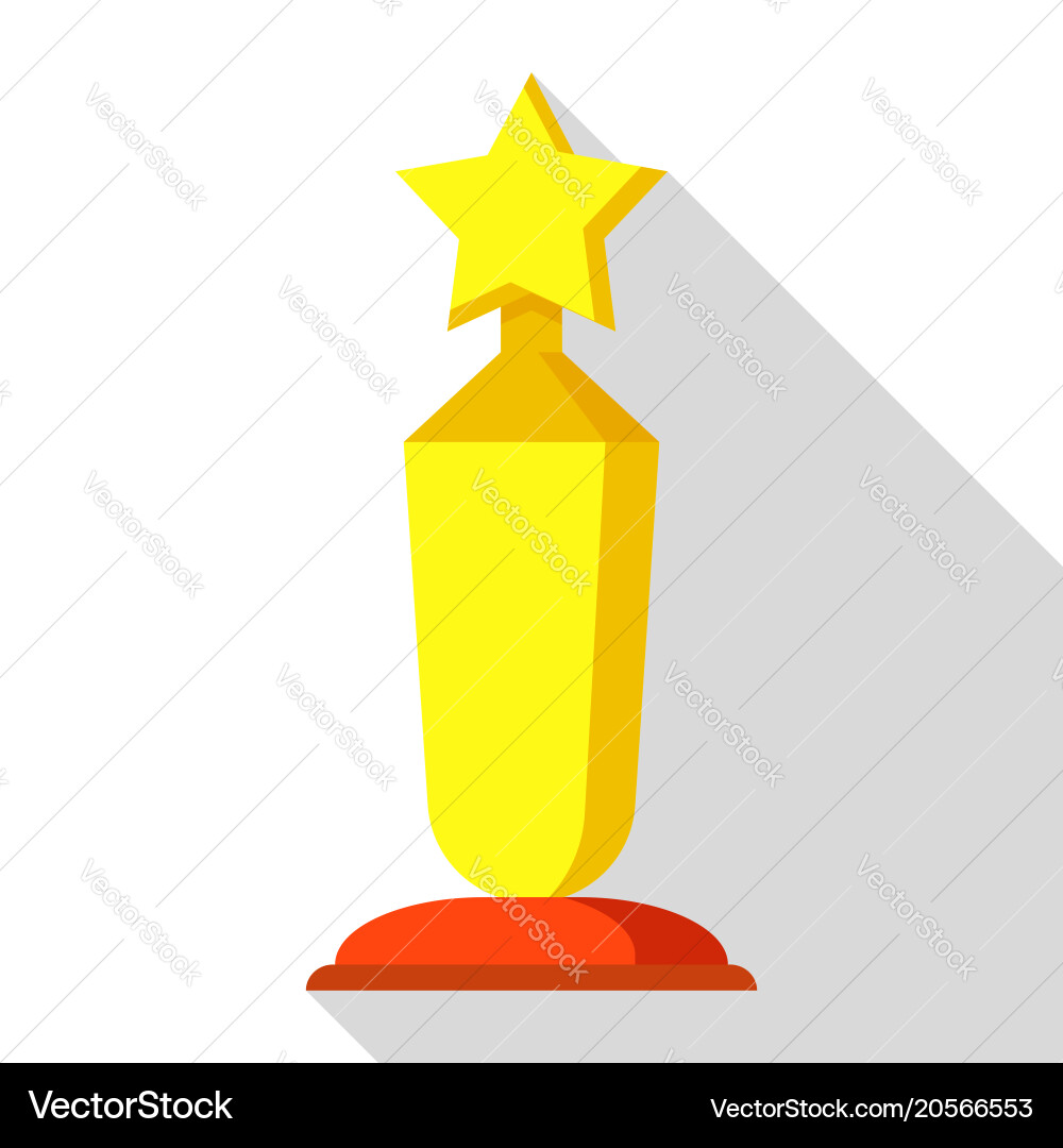 Award ceremony icon flat style Royalty Free Vector Image