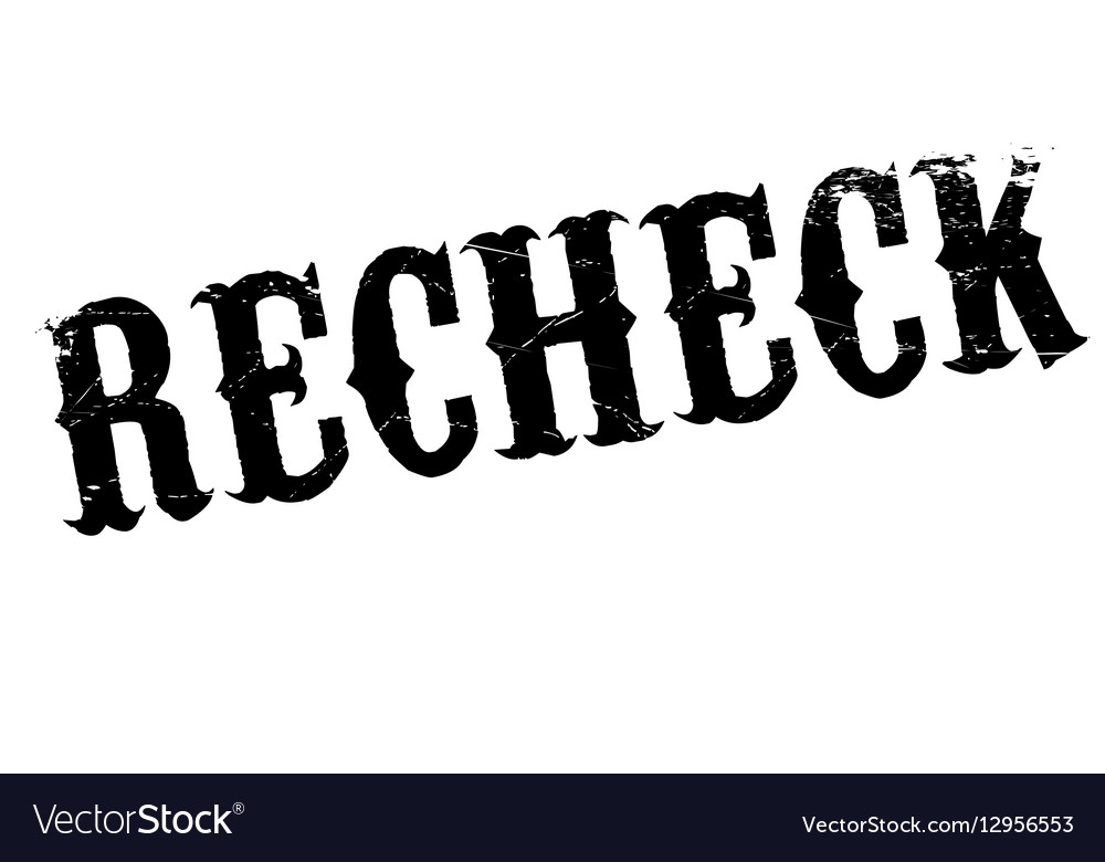 Recheck rubber stamp Royalty Free Vector Image Recheck rubber stamp Royalty Free Vector Image