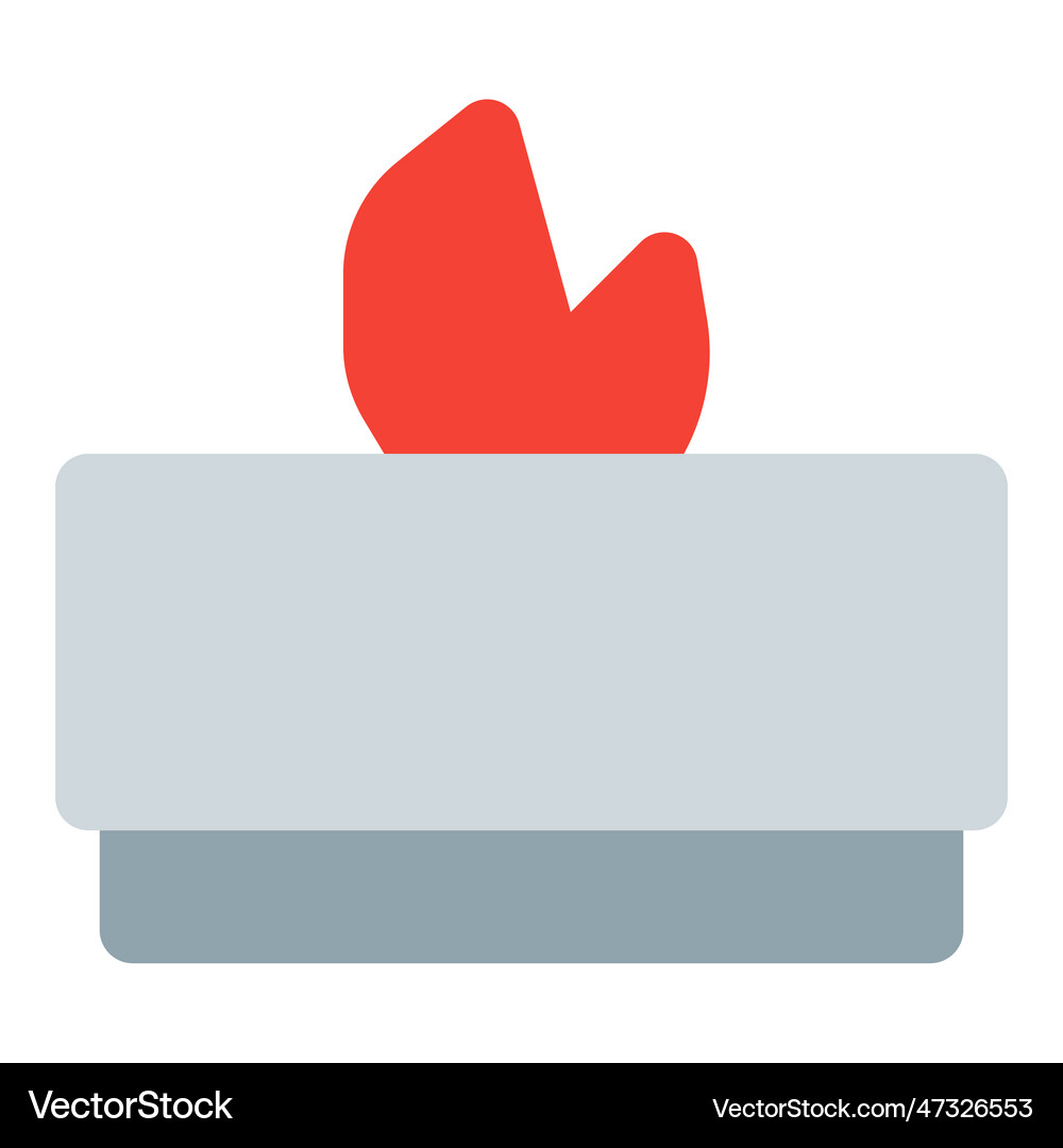 Small fire pit use to chase away mosquitoes Vector Image