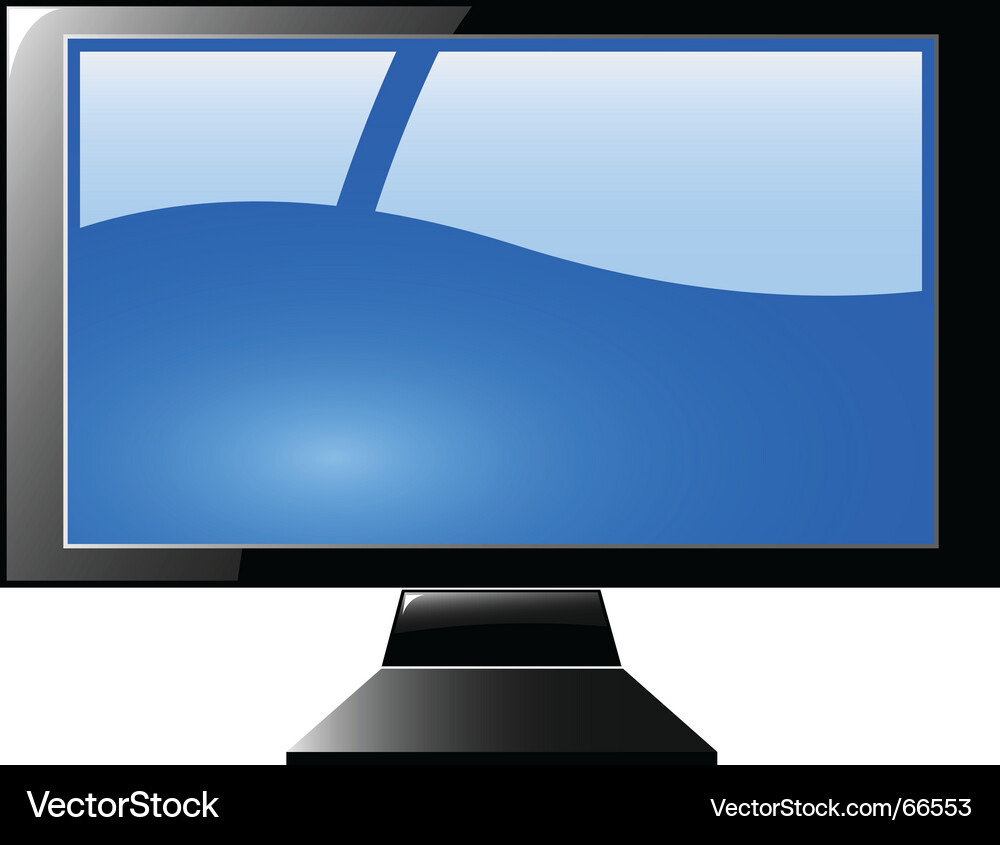 Tft monitor Royalty Free Vector Image - VectorStock