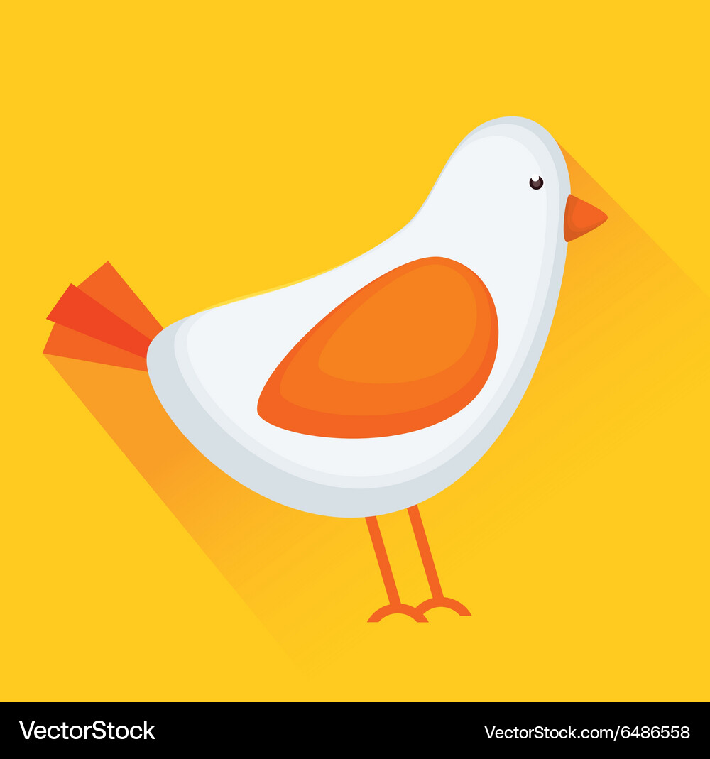 Bird or birdie animal Royalty Free Vector Image
